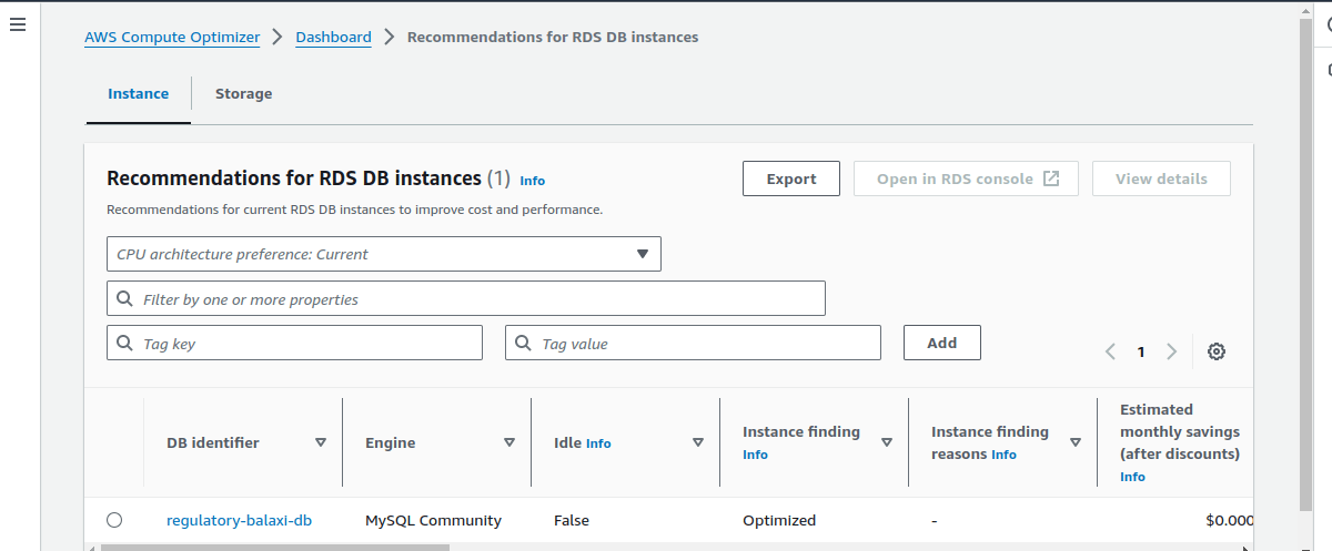 AWS Compute Optimizer supports rightsizing recommendations for RDS MySQL and PostgreSQL service ...